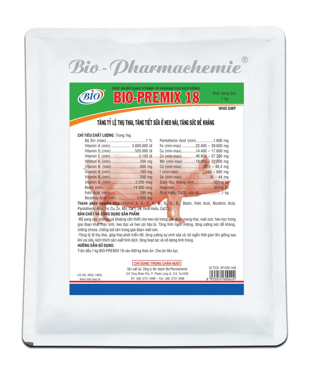 BIOPREMIX 18 - BIO PHARMACHEMIE